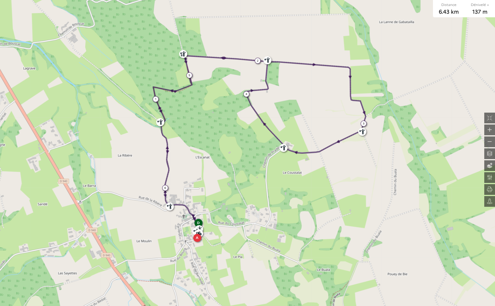 Parcours de la course et de la marche 2025